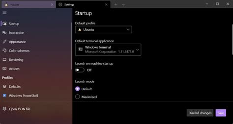 Default Shell Profile