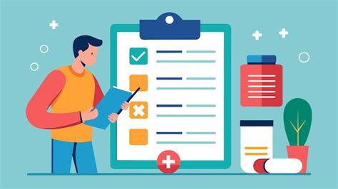 Um paciente preenche um questionário detalhando seu histórico médico e