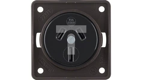 Integro Flow Gniazdo z u Australia brązowy 962562501 HAGER POLO