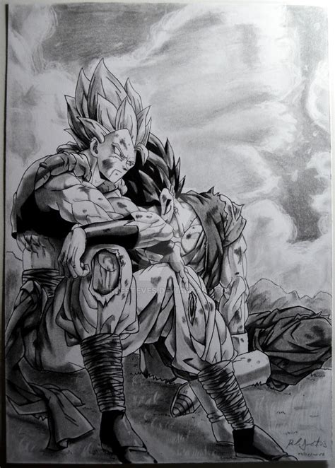 Drawing Gogeta And Vegito By Rjesteves On Deviantart