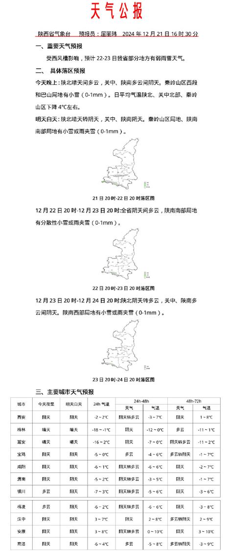 受西风槽影响，预计22 23日陕西省部分地方有弱雨雪天气 西部网（陕西新闻网）