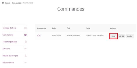 Gestion Des Commandes Documentation WooCommerce