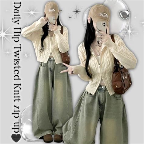 꼬맹 [데일리 투웨이]래빗꽈배기카라하이넥투웨이니트집업 4color