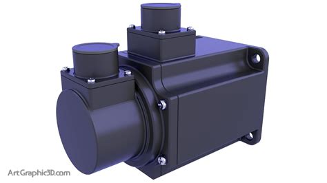 Ac Servo Motor 3d Model Download