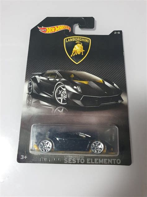 Lamborghini Sesto Elemento Hot Wheels Premium Collection Black Hobbies