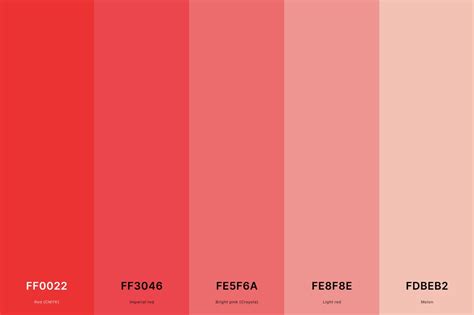 25 Best Red Color Palettes With Names And Hex Codes Artofit