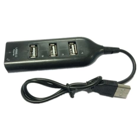 05m 4 Port Slim Compact Usb Multi Hub Expansion Splitter Lead For