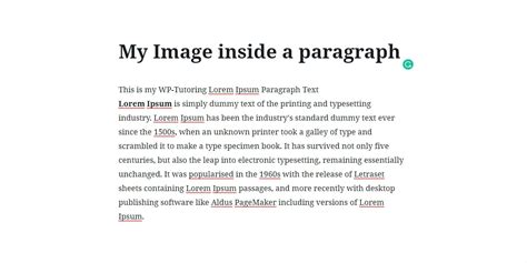 Gutenberg Adding An Image To The Paragraph Block Wp Tutoring Com