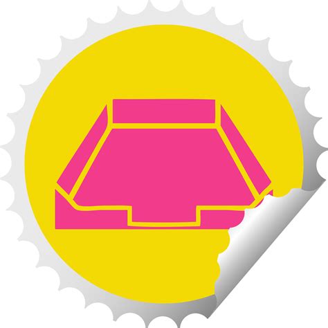 Circular Peeling Sticker Cartoon In Box 10740626 Vector Art At Vecteezy