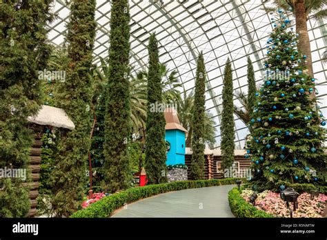 Christmas Display In The Flower Dome At Gardens By The Bay Singapore