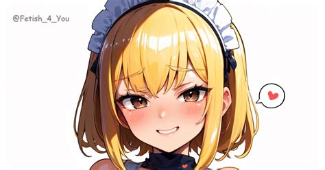 金髪 スク水メイドちゃん あなたのフェチ屋さんのイラスト Pixiv