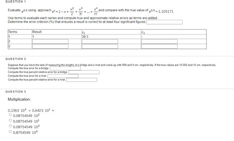 Solved Question 1 X2 Evaluate 05 Using Approach Ex1 X