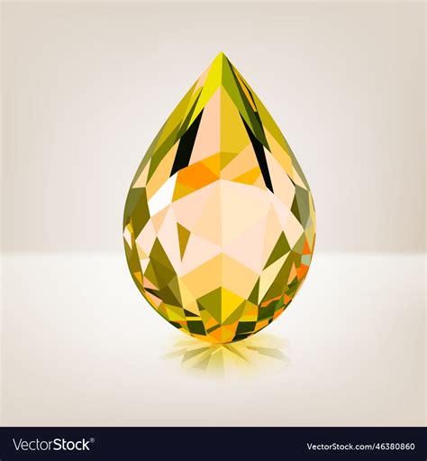 One Big Crystal Drop Royalty Free Vector Image
