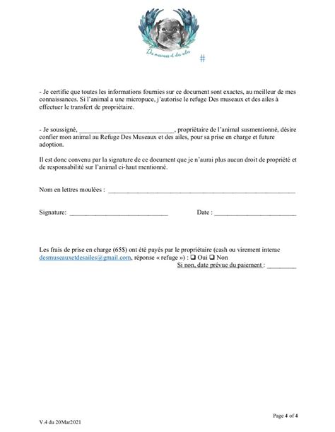 Lettre Pour Changement De Propriétaire De Chien Tout Ce Que Vous