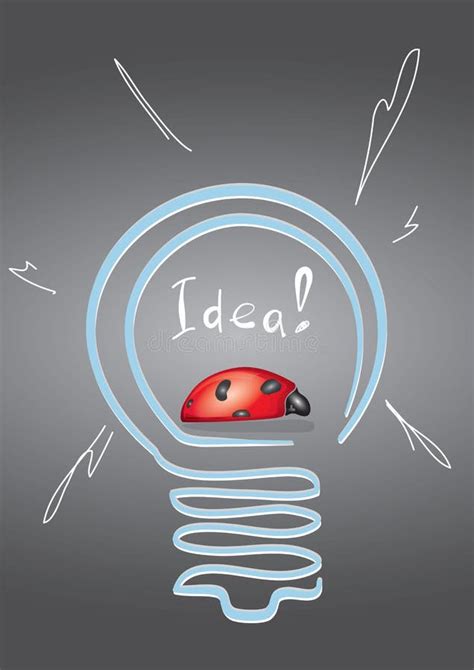 Ladybug In Lamp Stock Vector Illustration Of Graphic 31404937