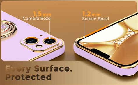 Amazon Com XYZ For IPhone Case With Stand Phone Case With Double Ring Kickstand Women