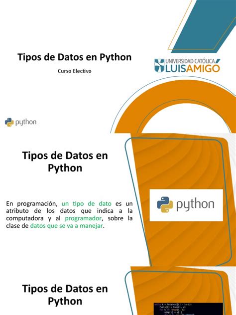 Tipos De Datos En Python Pdf Tipo De Datos Python Lenguaje De