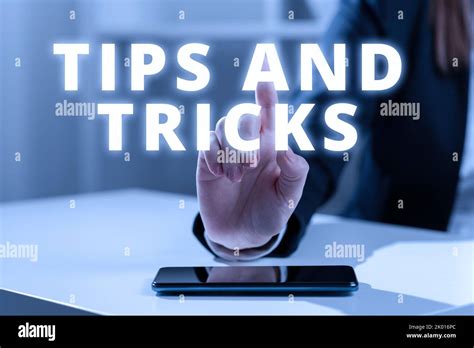 Text Caption Presenting Tips And Tricks Helpful Advices That Makes Certain Action Easier To Do