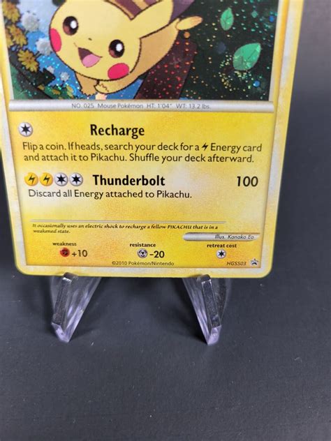 Mavin Pikachu Holo Black Star Promo Hgss03 Rare Heartgold Pokemon