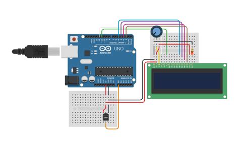 Circuit Design Tmp36 Temperature Display Using 1602 Lcd Tinkercad