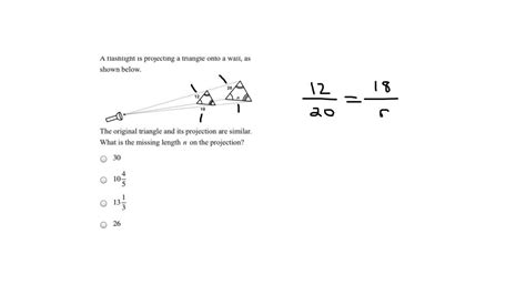 Solved A Flashlight 1s Projecting A Trangle Onto A Wall As Shown