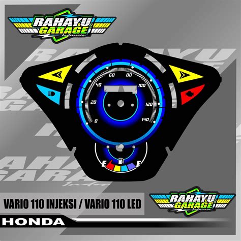 Papan Speedometer Custom Vario 110 Injeksi 110 Led Panel Speedometer Custom Vario 110 Injeksi