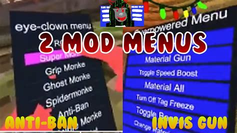 Reviewing Heo S Mod Menu AND Eyeclown S Newest Mod Menu Gorilla Tag