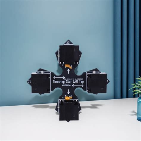 Throwing Star Lan Tap Network Packet Capture Mod Replica Monitoring Ethernet Communication Tap
