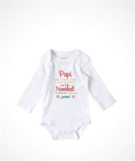 ≫ Body De Algodón Para Bebé Ideal Para Anuncio De Embarazo En Navidad