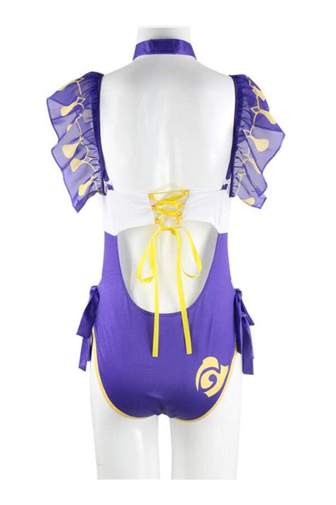 Genshin Impact Lisa Minci Swimsuit Cosplay Costumes Nalagila