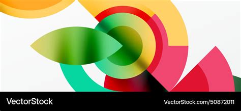 Trendy Simple Circle Abstract Background Vector Image