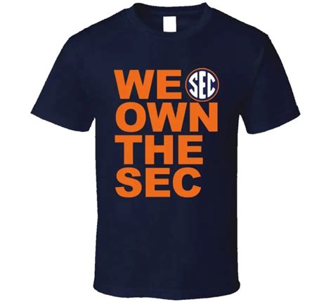 Auburn Sec Champs T Shirt In T Shirts From Mens Clothing On Aliexpress