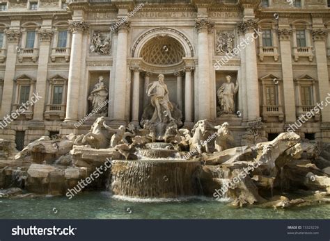 Trevi Fountain Front View Stock Photo 73323229 Shutterstock