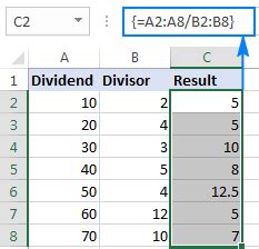 How To Divide In Excel And Handle DIV Error
