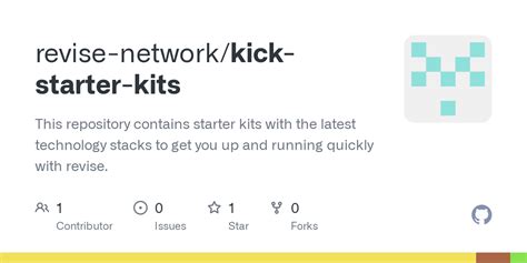 Github Revise Networkkick Starter Kits This Repository Contains