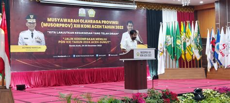 Mualem Berharap Abu Razak Terpilih Sebagai Ketua Umum KONI Aceh