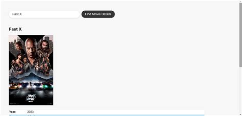Developing A Simple Web App To Fetch Movie Details Using The Omdb Api