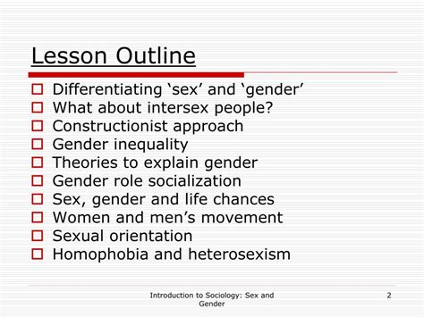 PPT Lesson Sex And Gender PowerPoint Presentation Free Download ID