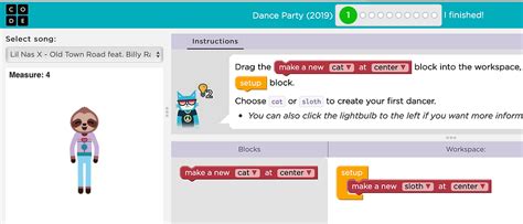 Hour Of Code Dance Party Workshop