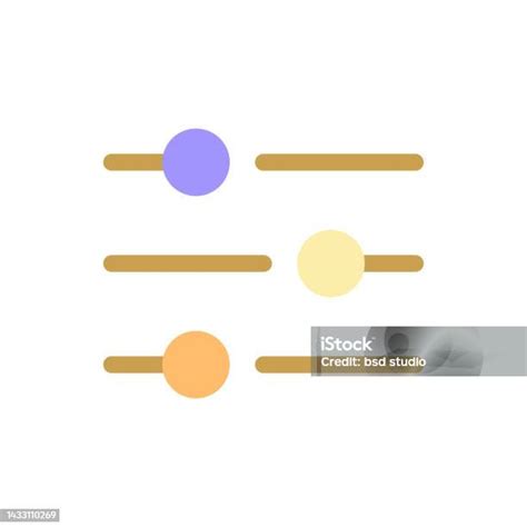 Filters Button Pixel Perfect Flat Gradient Color Ui Icon Stock