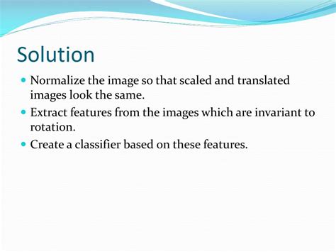 Ppt Object Recognition Using A Neural Network And Invariant Zernike