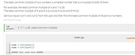 Solved The Least Common Multiple Of Two Numbers Is Smallest Chegg