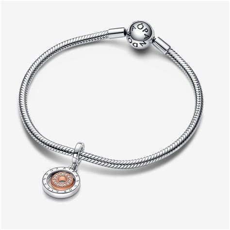 Pandora Moments Bicolor Logo Kreise Charm-Anhänger