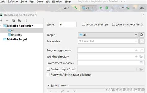 Clion运行makefile：cannot Run Program Make In Directory D Createprocess Error2 系统找不