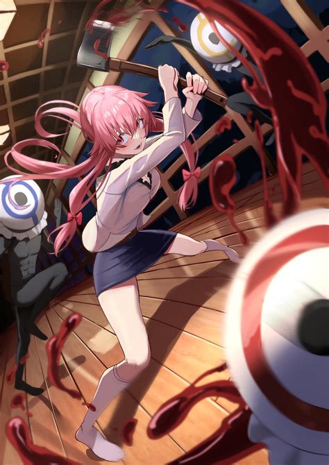 Gasai Yuno And Hirasaka Yomotsu Mirai Nikki Drawn By Manno Kanpi2100