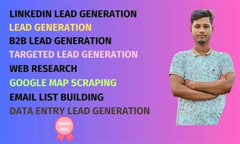 Do Linkedin Lead Generation B2b Leads And Email List Building For Any