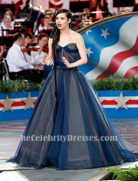 Sofia Carson Strapless Sweetheart Ball Gown A Capitol Fourth TheCelebrityDresses