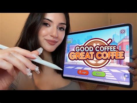 ASMR Lets Play Coffee Maker on My iPad ~ Relaxing Tapping & Whispering