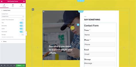 gravity forms elementor widget how to style forms with elementor