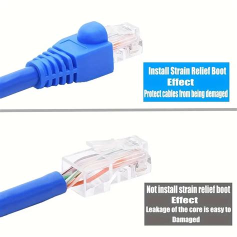 Ethernet Rj45 Cable Connector Sheath Protective Cover Cat5 Temu